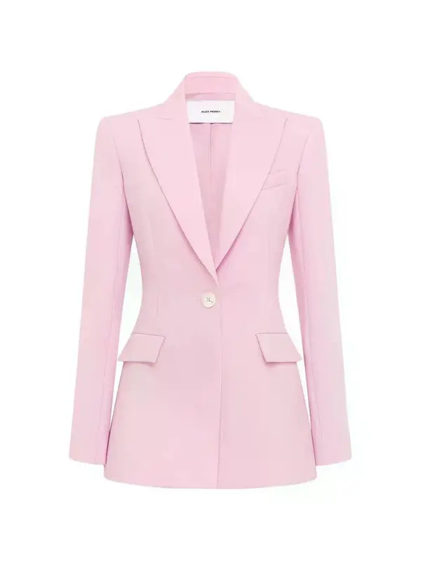 Alex Perry Single-breasted Peak-lapel Jacket - Pink