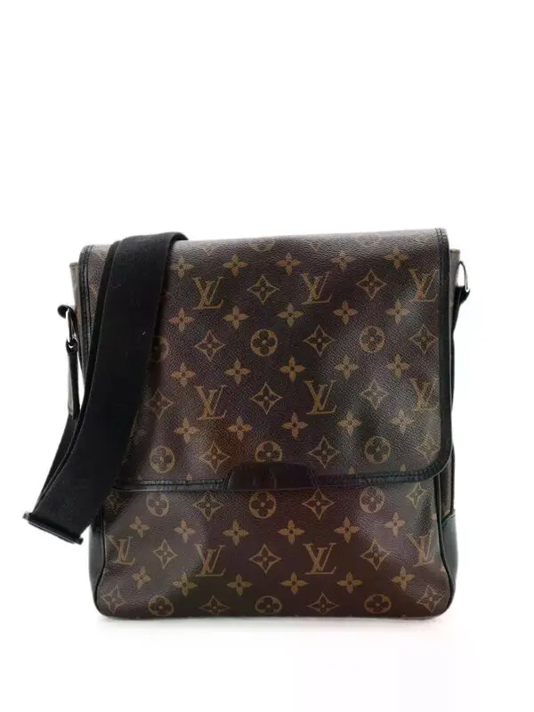 LOUIS VUITTON Bass Messenger Bag Macassar Monogram Canvas Mm Crossbody Bag - Black