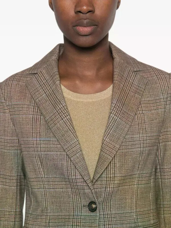 CIRCOLO 1901 Check-print Single-breasted Blazer