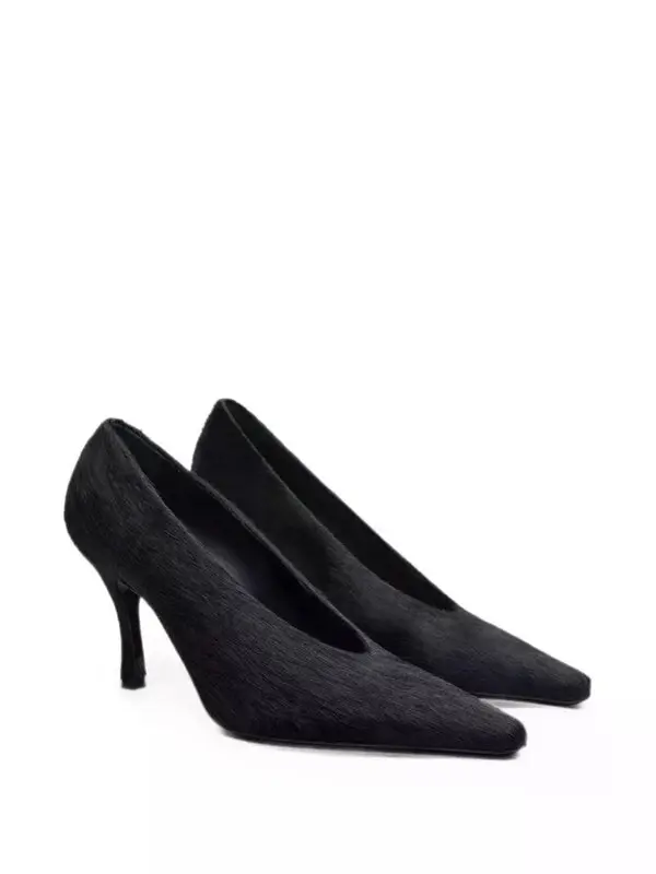 Loulou De Saison Pippa Pony-effect Leather Pumps