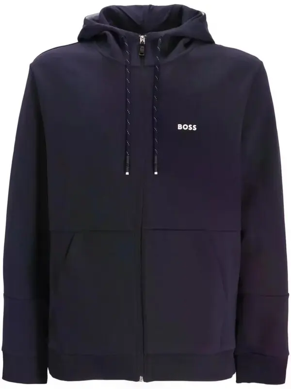 BOSS Colour-block Zip-up Hoodie