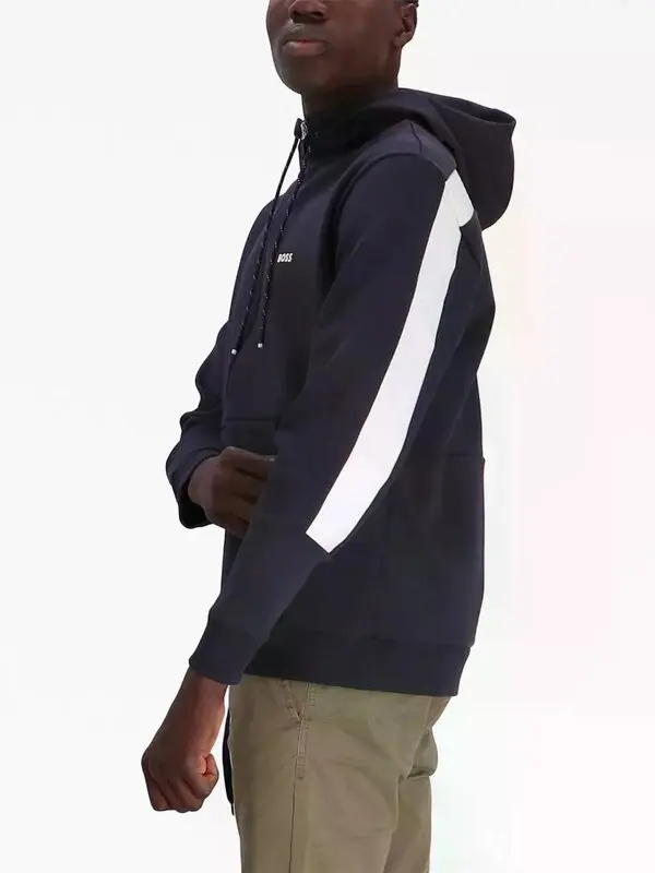 BOSS Colour-block Zip-up Hoodie