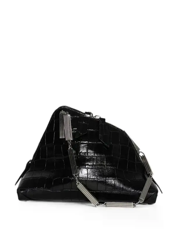 Attico La Scala Croc-effect Shoulder Bag