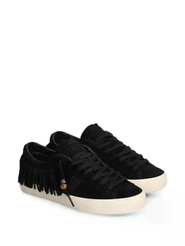 D.a.t.e. Hill Low Fringed Beaded Sneakers