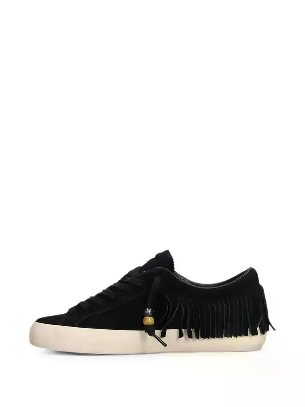 D.a.t.e. Hill Low Fringed Beaded Sneakers