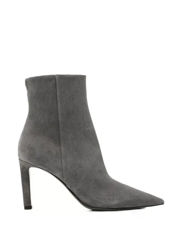 JIMMY CHOO Frankie Stiletto Heel Ankle Boots - Grey
