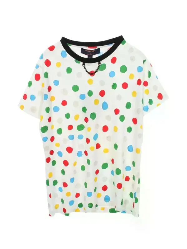 LOUIS VUITTON X Yayoi Kusama 2010s Dot Chain T-shirt - White