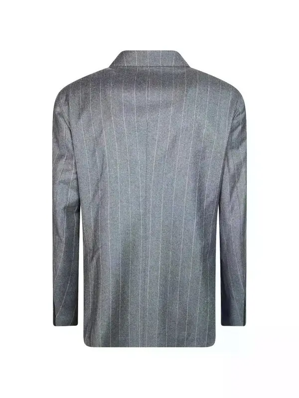 Tagliatore Vesuvio Pinstripe Double-breasted Suit - Grey