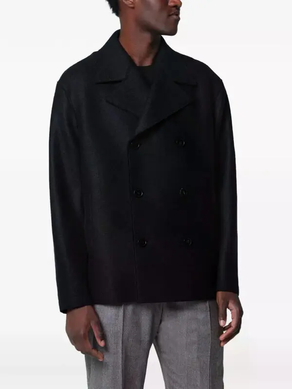 Harris Wharf London Double-breasted Oversized Peacoat
