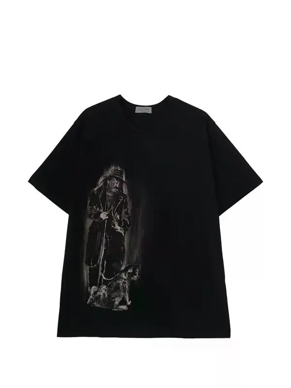 Yohji Yamamoto Graphic-print T-shirt - Black