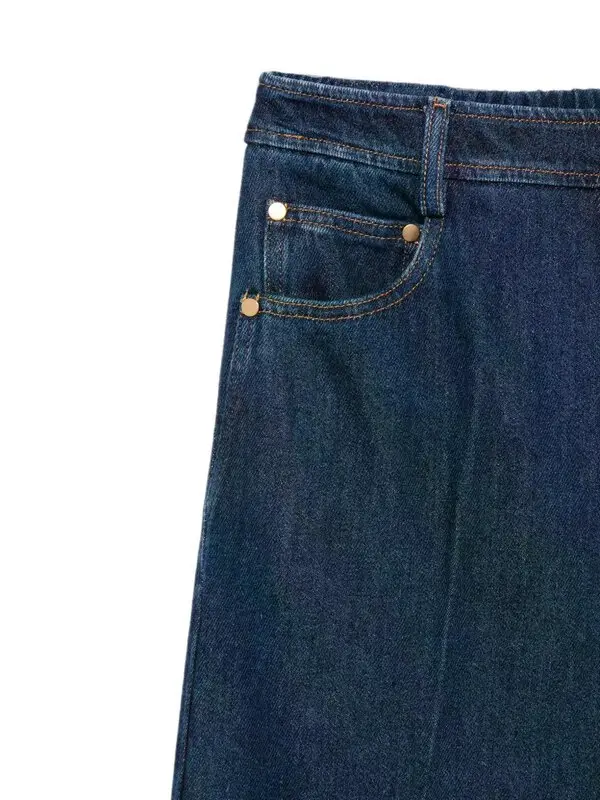 FORTE_FORTE Pressed-crease Wide-leg Jeans