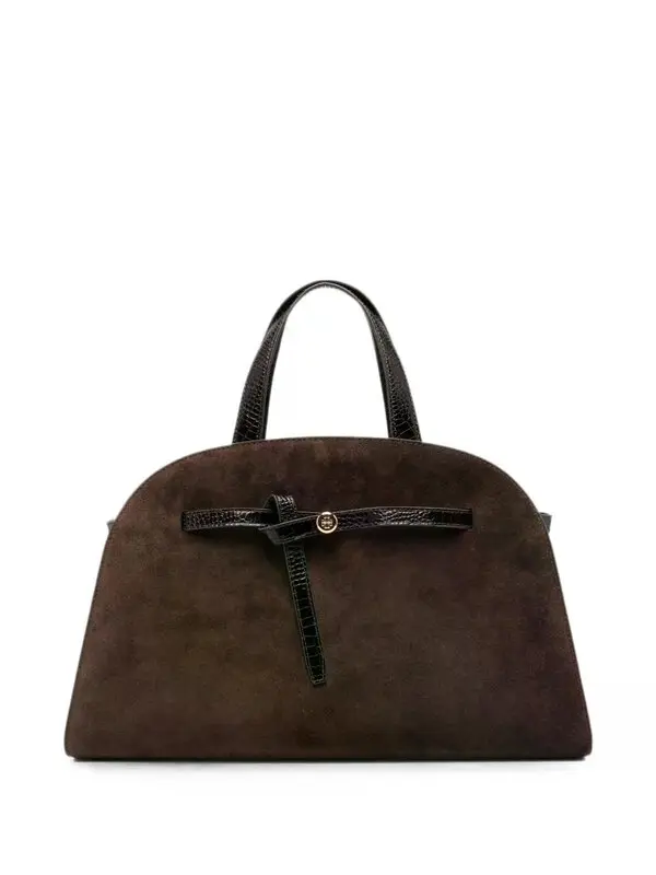 Tory Burch Crocodile-effect Panelled Tote Bag - Brown