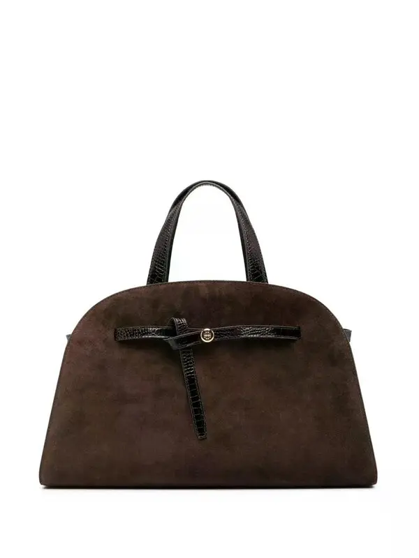 Tory Burch Crocodile-effect Panelled Tote Bag - Brown