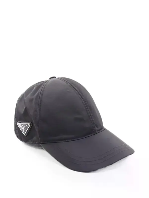 Prada 2010s Re-nylon Baseball Cap - Black