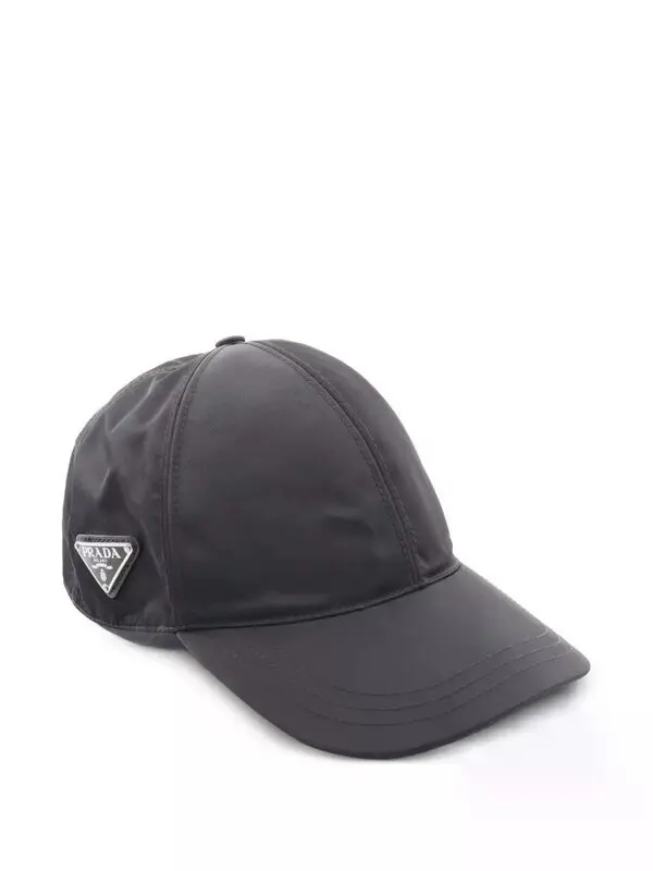 Prada 2010s Re-nylon Baseball Cap - Black