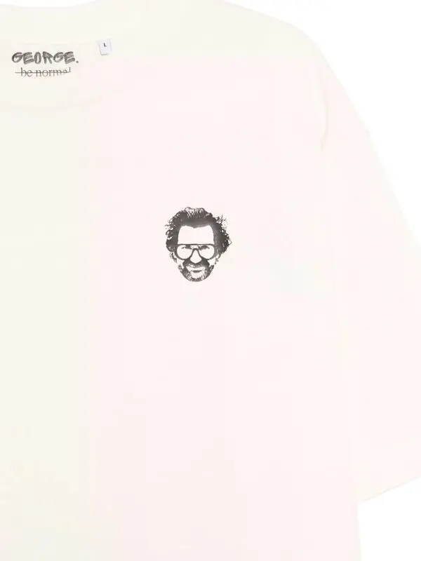 GEORGE. Graphic-print Drop-shoulder T-shirt