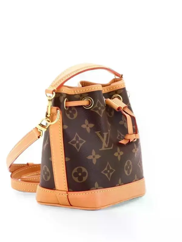 LOUIS VUITTON Noe Nm Handbag Monogram Canvas Nano Bucket Bag - Brown