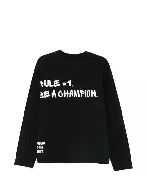 GEORGE. George Slogan Print Long Sleeve T-shirt