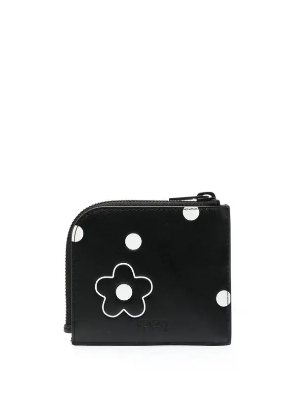 Kenzo Floral-print Calf-leather Wallet