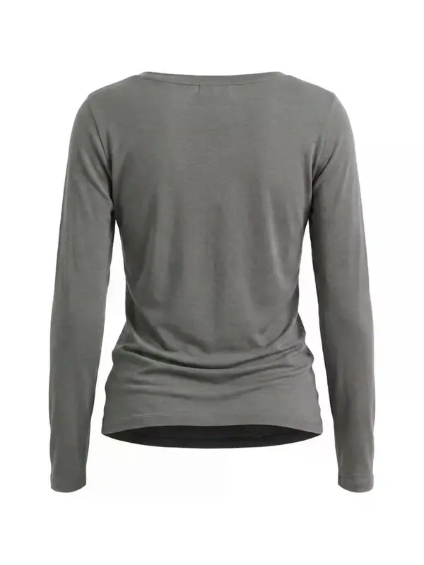 PUROTATTO Long Sleeve Crew Neck Jersey Sweater