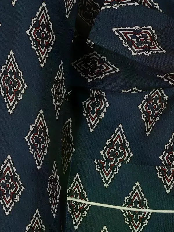F.R.S FOR RESTLESS SLEEPERS Geometric-print Belted Jacket