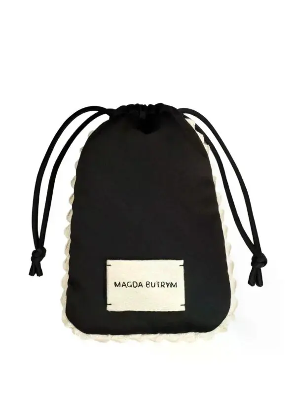 Magda Butrym Oval Frame Sunglasses With Printed Arm