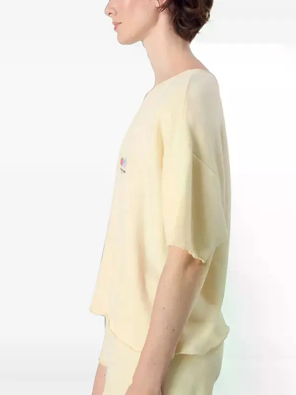 American Vintage Atubay Raw-cut Graphic-print T-shirt