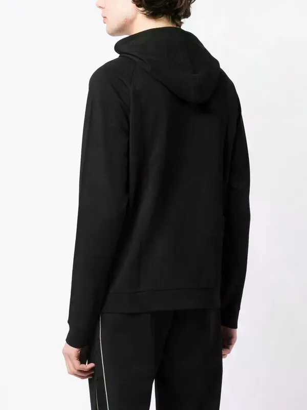 BOSS Logo-print Zip-up Hoodie