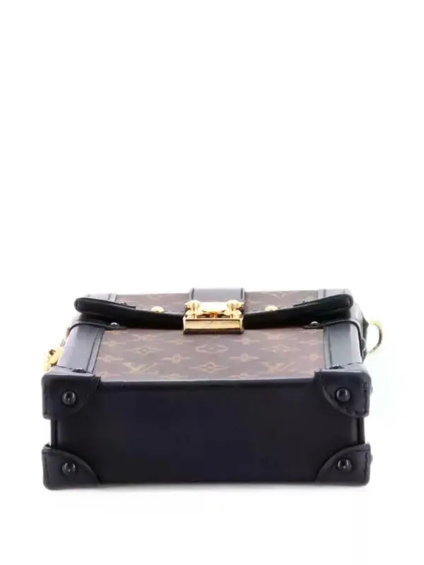 LOUIS VUITTON Vertical Trunk Pochette Monogram Canvas Crossbody Bag