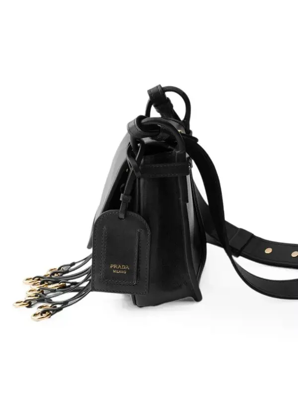 Prada Corsaire Aged Leather Mini Shoulder Bag