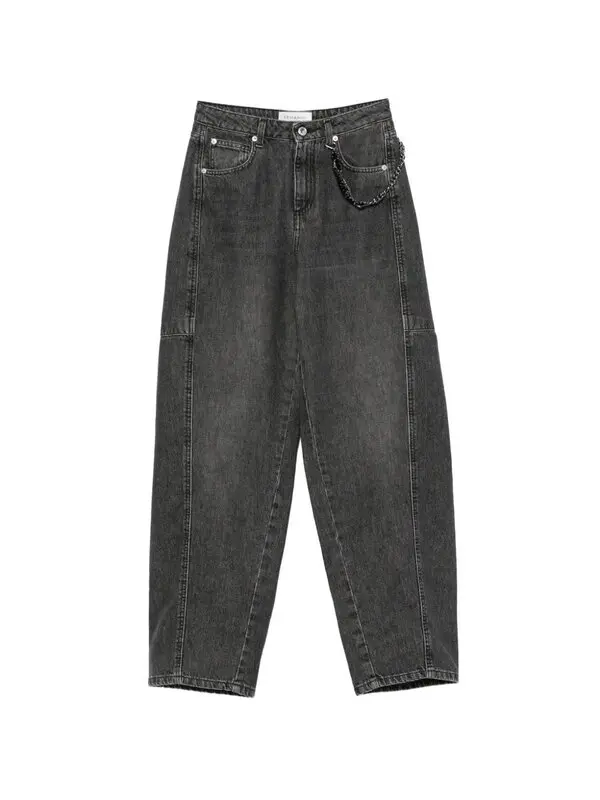 ERMANNO FIRENZE Chain-link Wide-leg Jeans