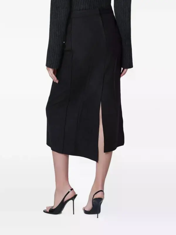 Victoria Beckham Pressed Tailored Midi Skirt