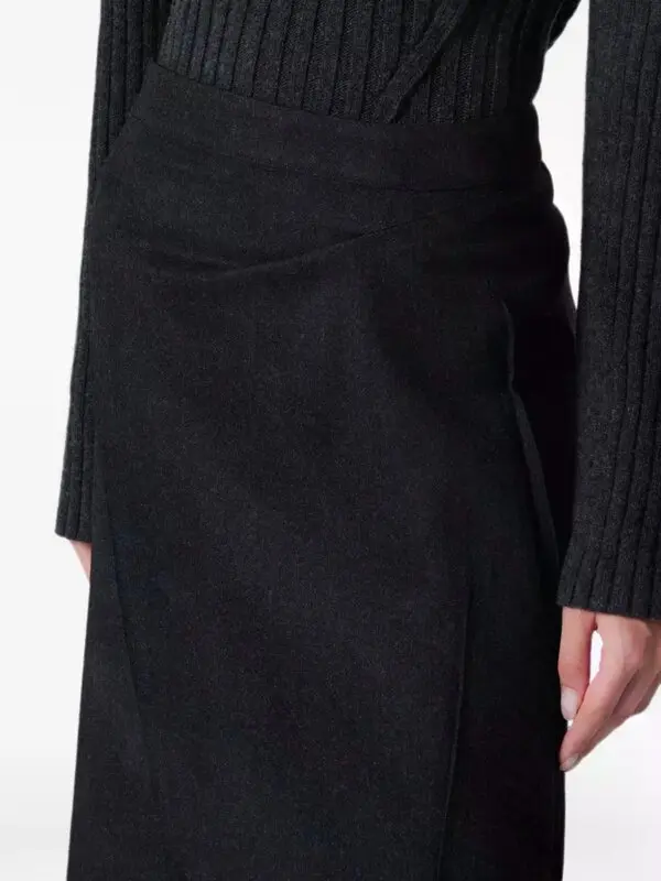 Victoria Beckham Pressed Tailored Midi Skirt
