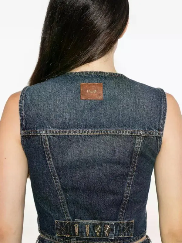 Liu Jo X Elodie Sleeveless Denim Jacket