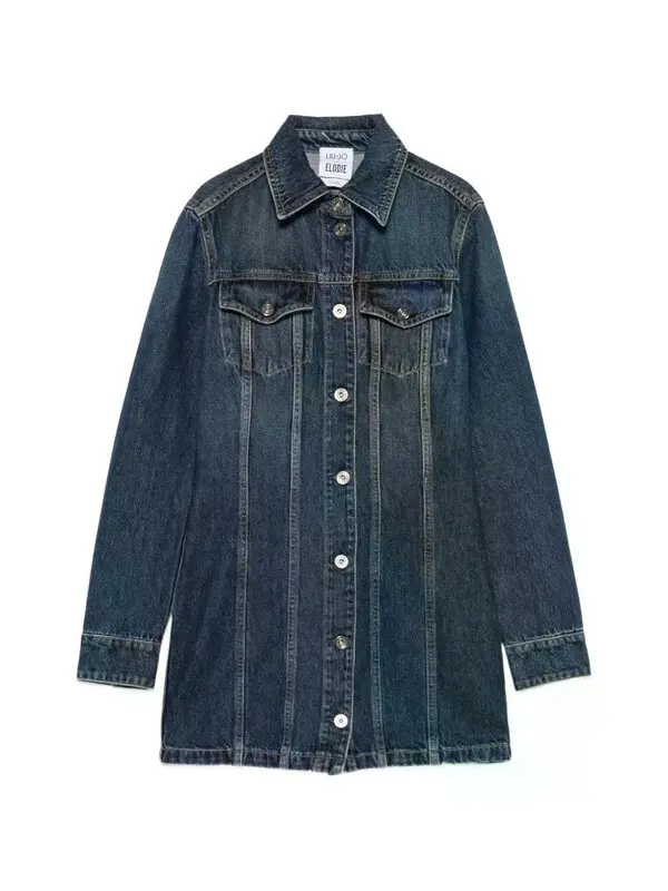 Liu Jo X Elodie Button-up Denim Mini Dress
