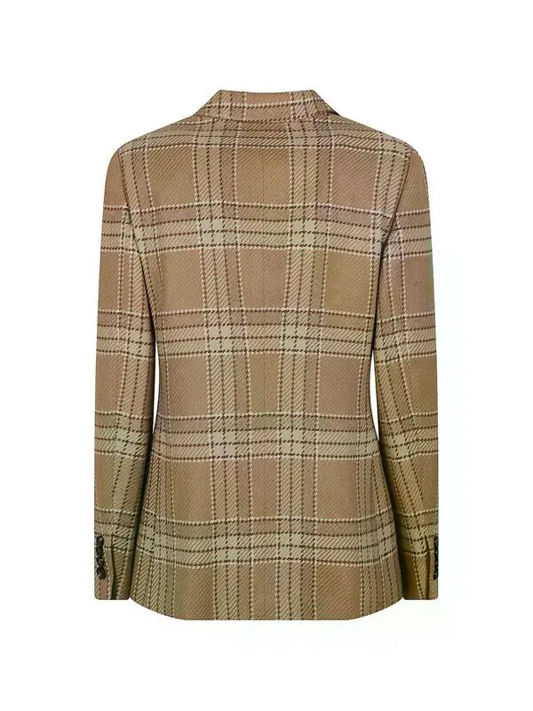 Kiton Checked Single-breasted Jacket