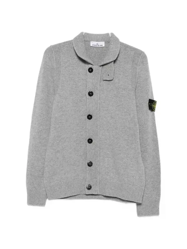 Stone Island Logo-patch Button-up Sweater