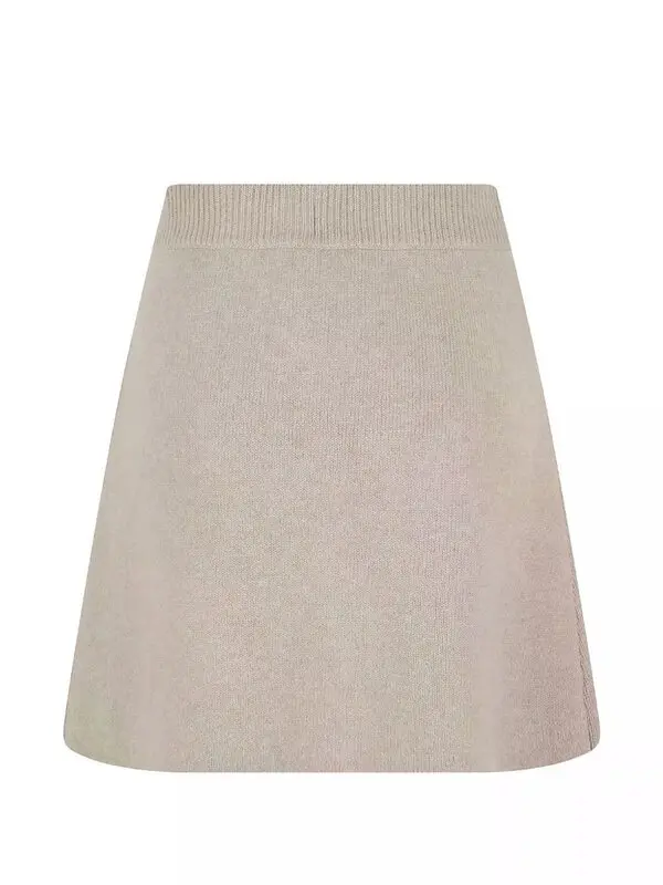 LISA YANG Ribbed-knit A-line Skirt - Neutrals