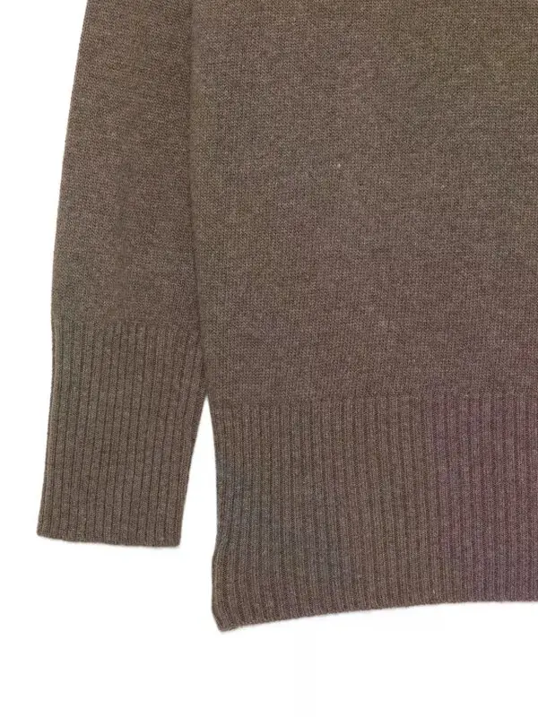 ROBERTO COLLINA Ribbed-trim High-neck Sweater