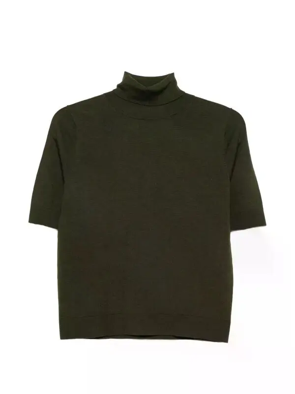 HUGENBERG Short Sleeve Turtleneck Sweatshirt - Green