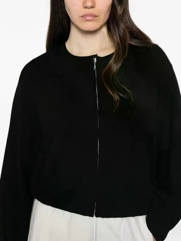 HUGENBERG Zip-up Knitted Cardigan