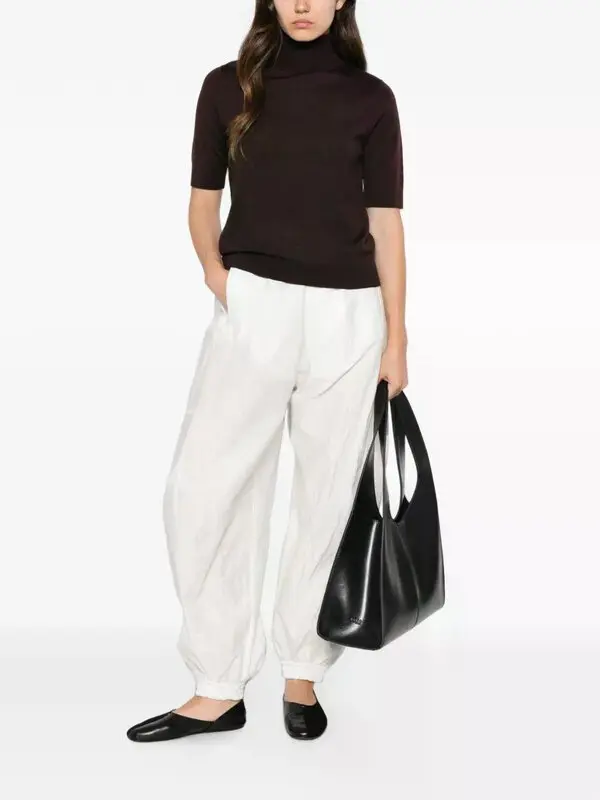 HUGENBERG Roll-neck Short-sleeve Sweatshirt