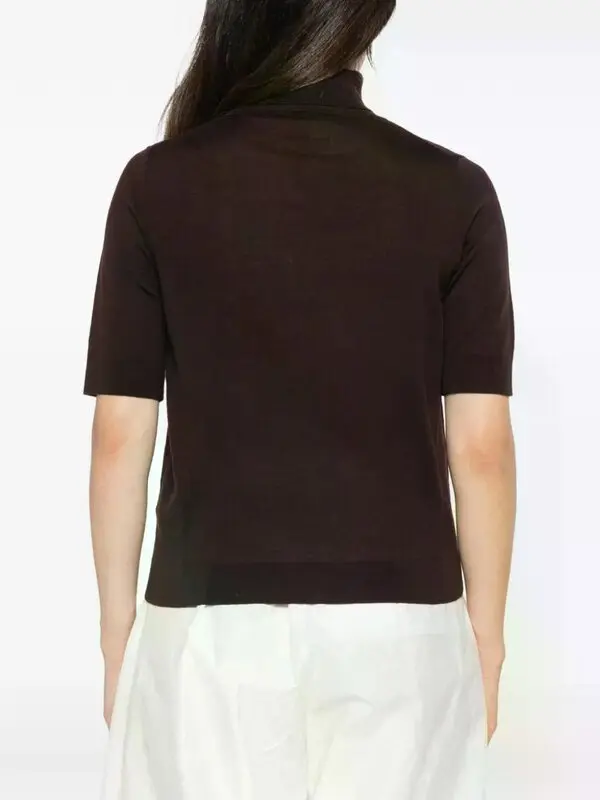HUGENBERG Roll-neck Short-sleeve Sweatshirt