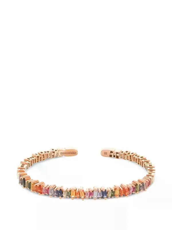 SUZANNE KALAN Rainbow Sapphire Bangle - Pink