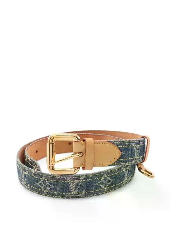 LOUIS VUITTON 2006 Monogram Denim Belt - Blue