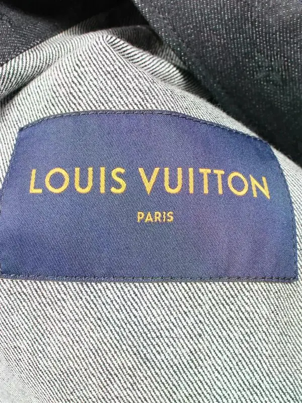LOUIS VUITTON 2010s Shadow Monogram Denim Jacket