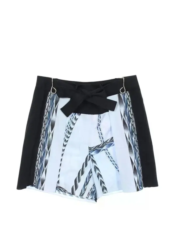 Hermès 2010s Rope-print Shorts - Blue