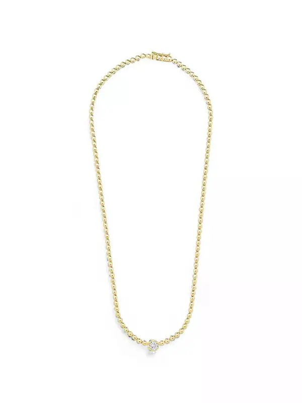 JENNIFER MEYER Mini Bezel Diamond Tennis Necklace