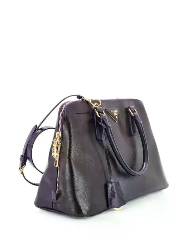 Prada Promenade Bag Vernice Saffiano Leather Medium Satchel