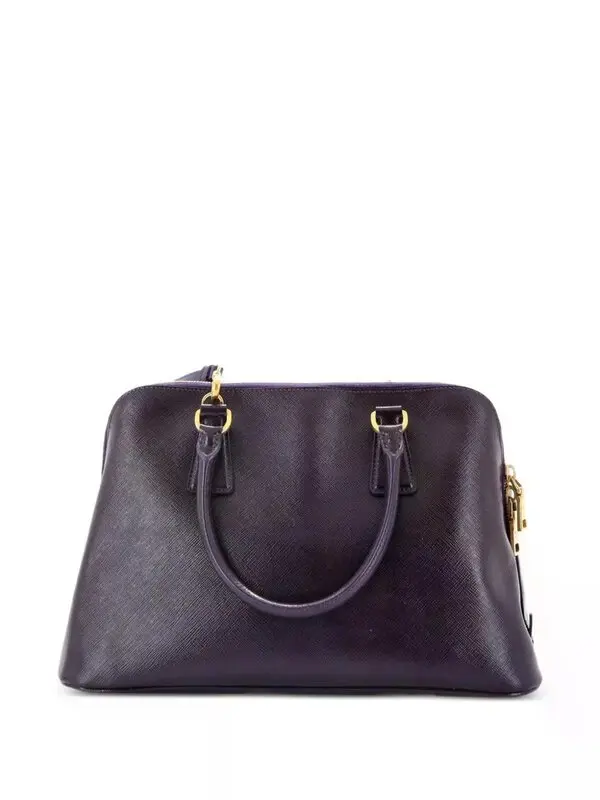 Prada Saffiano Leather Medium Satchel - Purple